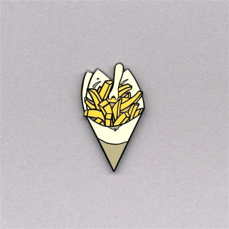 Chippy Chips Badge Hard Enamel Lapel Pin Badge - Etsy