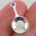 8 Frying Pan Charms 22x11x3mm Shiny Silver Finish - Etsy