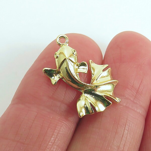 Goldfish Charm - Etsy