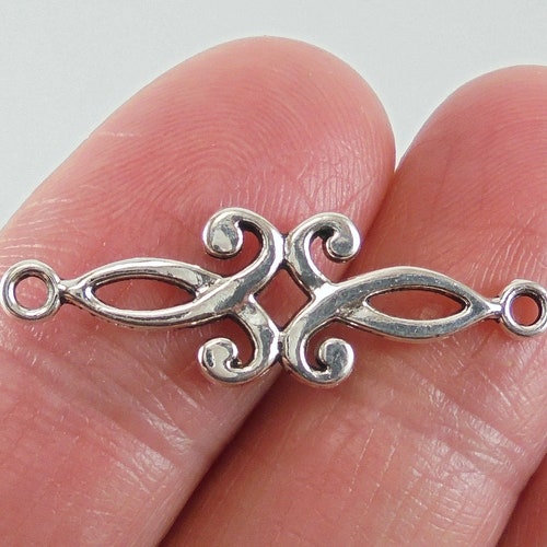 925 Sterling Silver Connector 1.5x1.5 Cm Silver Connector | Etsy