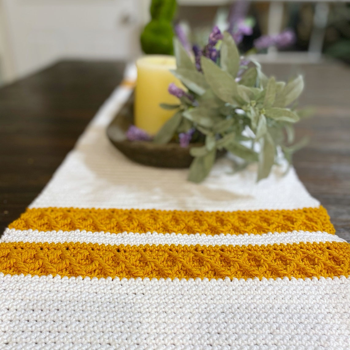 Pineapple Table Runner Crochet Pattern Crochet Table Runner - Etsy France