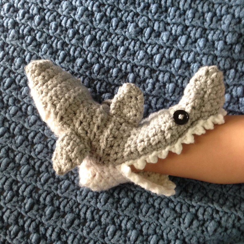 Crochet Shark Slipper Socks Shark Socks Crochet Socks - Etsy