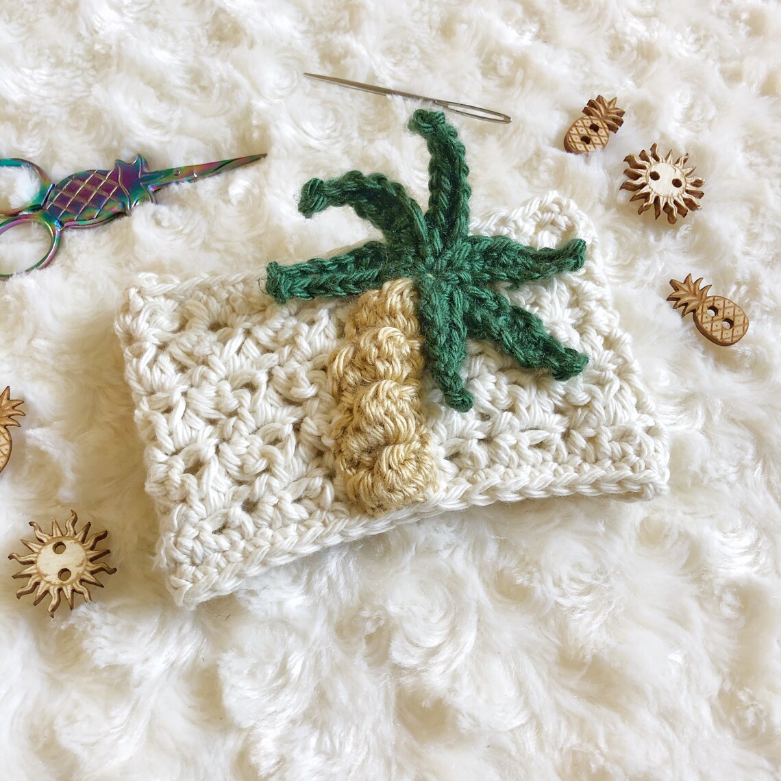 Palm Tree Appliqué Crochet Pattern Crochet Pattern Crochet - Etsy
