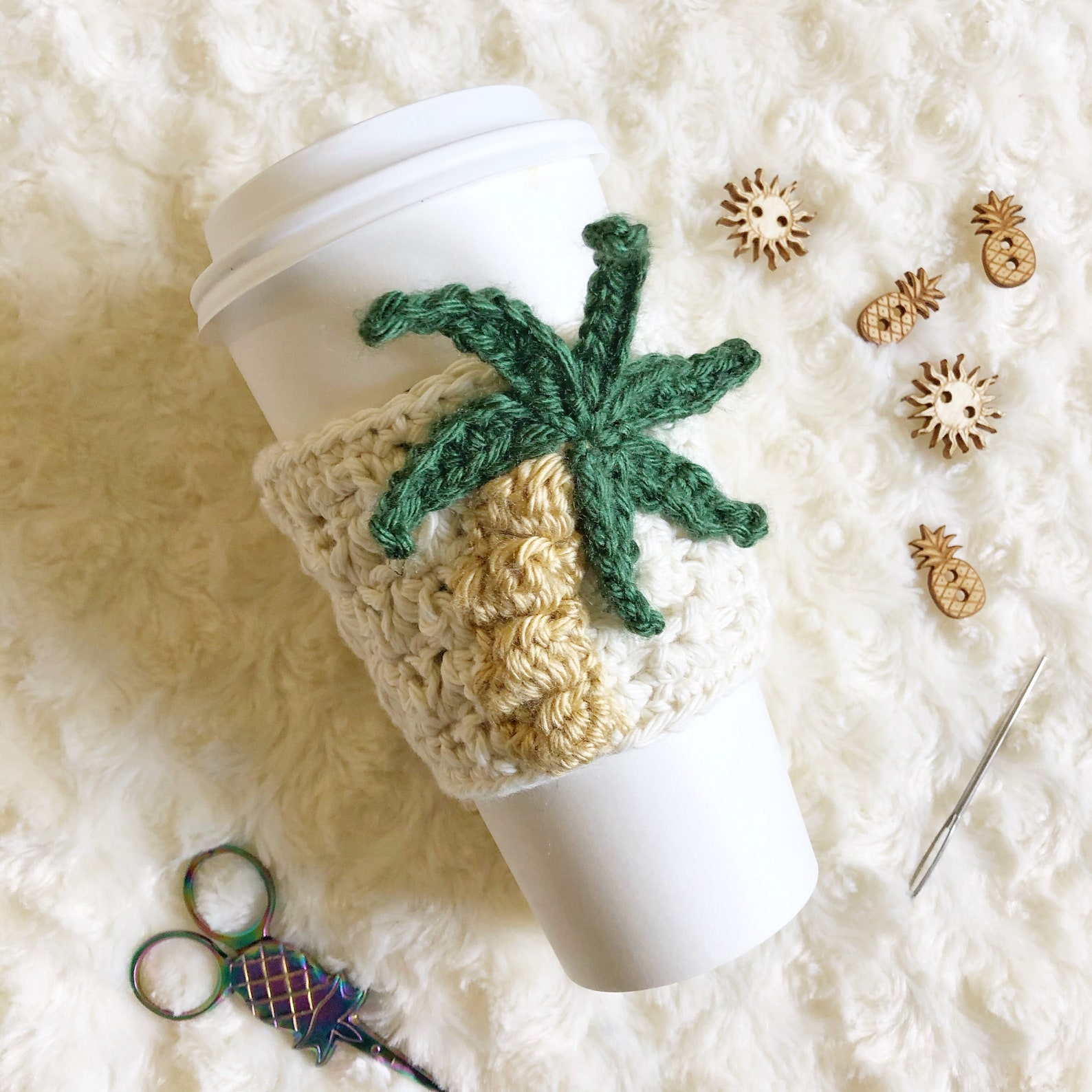 Bobble Palm Tree Crochet Appliqué Pattern (PDF Download) - Etsy