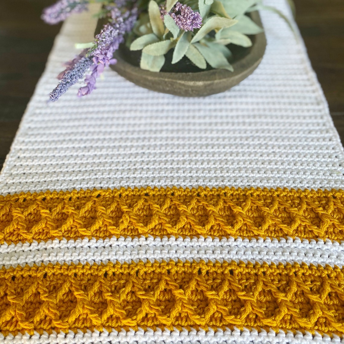 Pineapple Table Runner Crochet Pattern (PDF Pattern) - Etsy