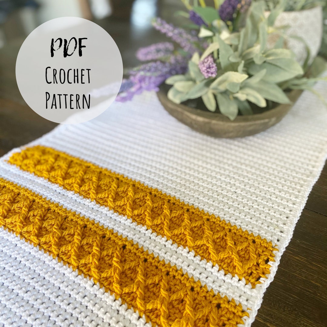 Pineapple Table Runner Crochet Pattern (PDF Pattern) - Etsy