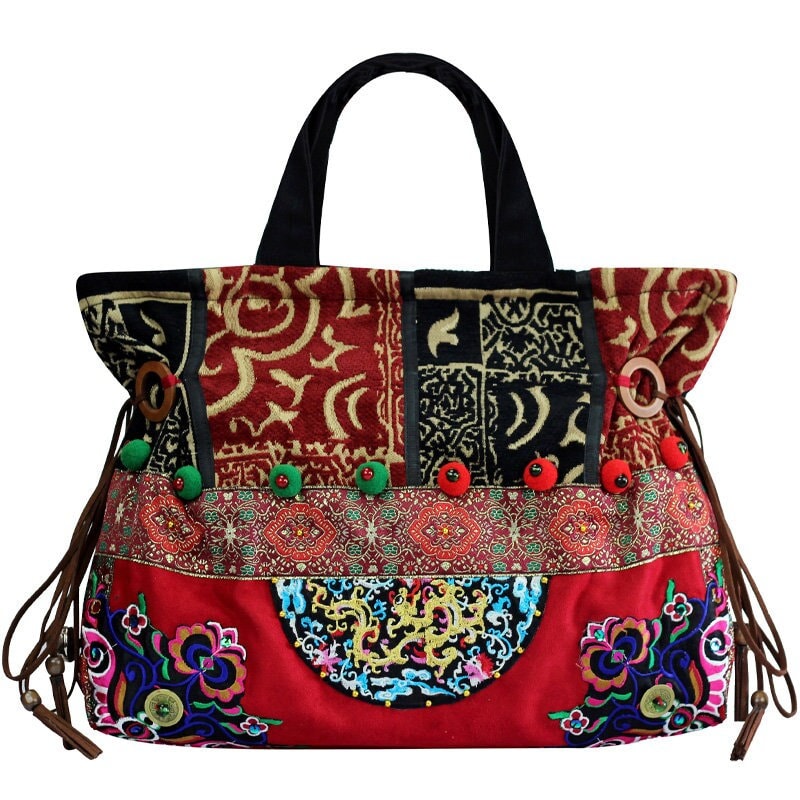 Miya's Original Ethnic Hmong Embroidered Handbag Shoulderbag Datura - Etsy