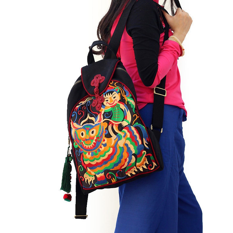 Miya's Original Ethnic Hmong Embroidered Backpack Fairy - Etsy