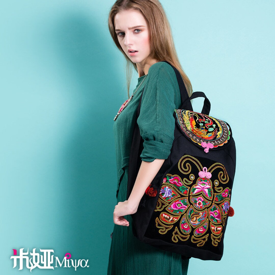 Miya's Original Ethnic Hmong Embroidered Backpack Butterfly - Etsy