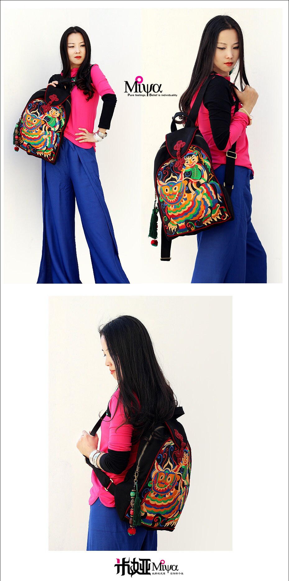Miya's Original Ethnic Hmong Embroidered Backpack Fairy - Etsy