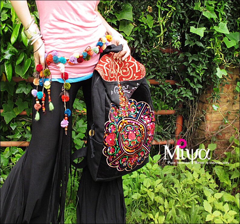 Miya's Original Ethnic Hmong Embroidered Backpack Faraway - Etsy