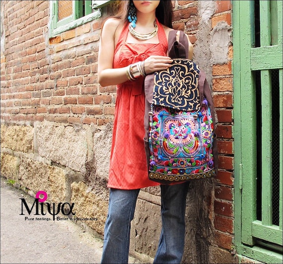 Miya's Original Ethnic Hmong Embroidered Backpack | Etsy
