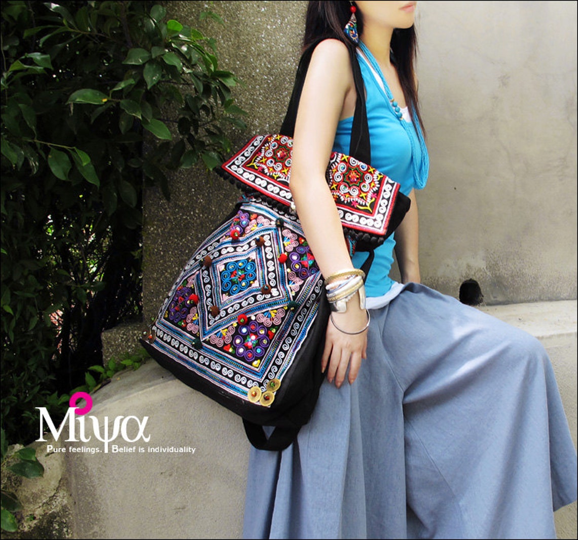 Miya's Original Ethnic Hmong Embroidered Shoulderbag - Lost - Etsy