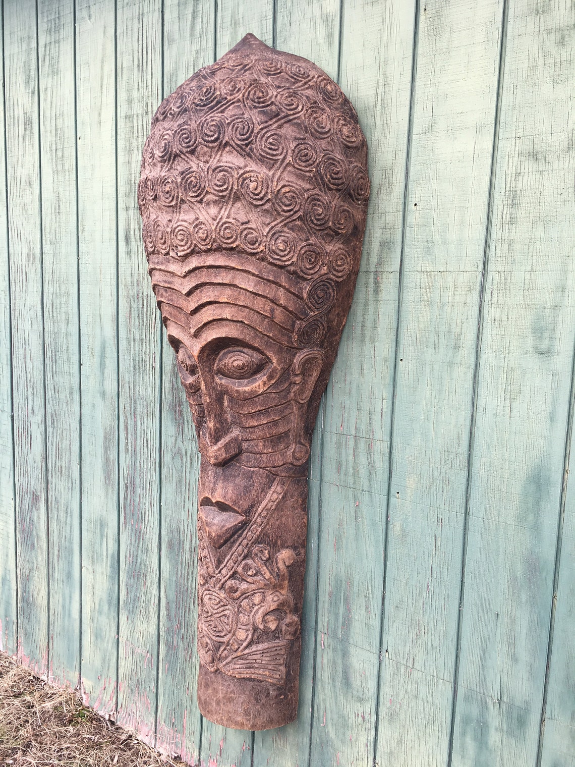 SHIPPING NOT INCLUDED Huge Carved African Wall Mask Large - Etsy