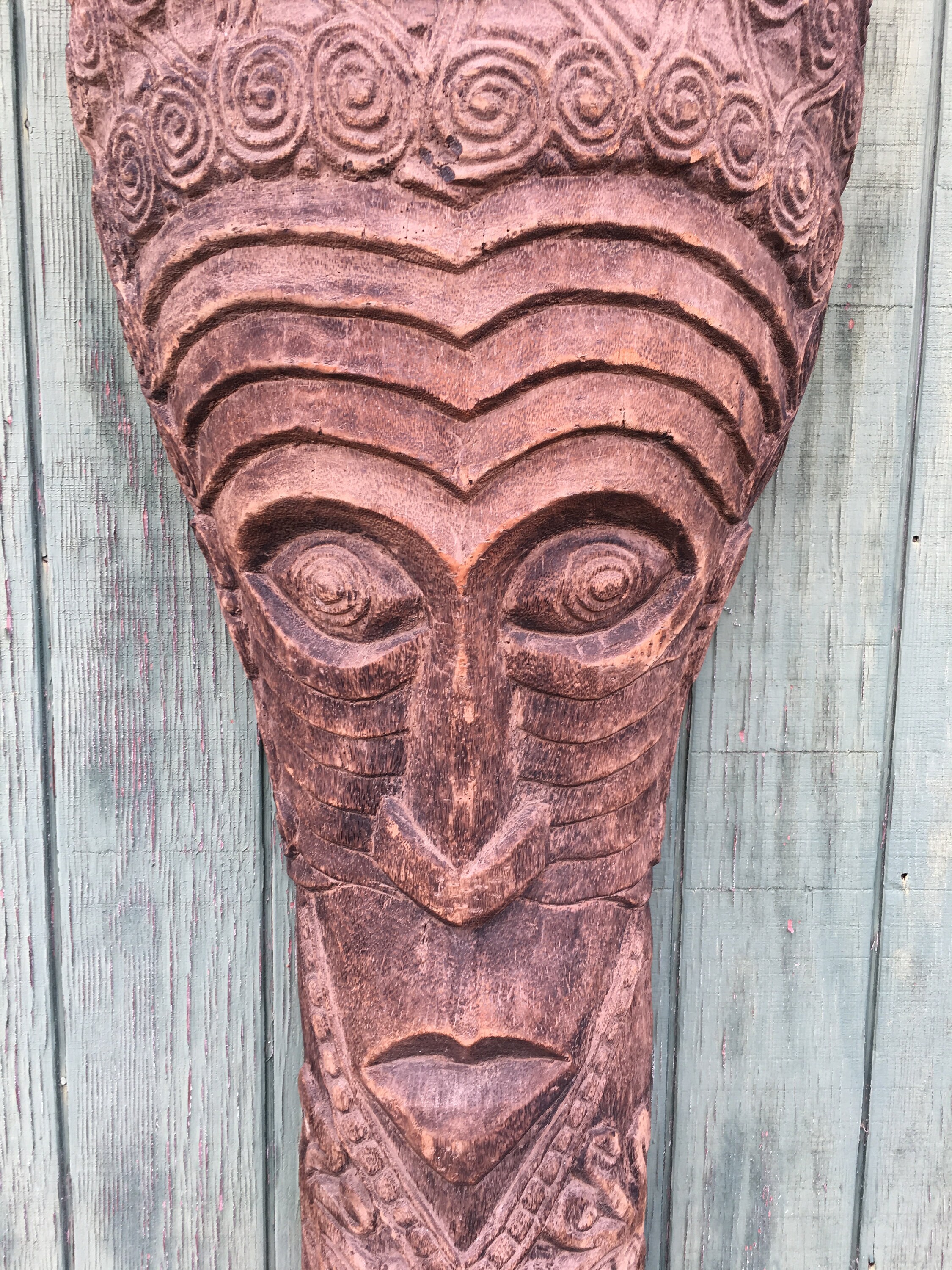SHIPPING NOT INCLUDED, Huge Carved African Wall Mask, Large Asian ...
