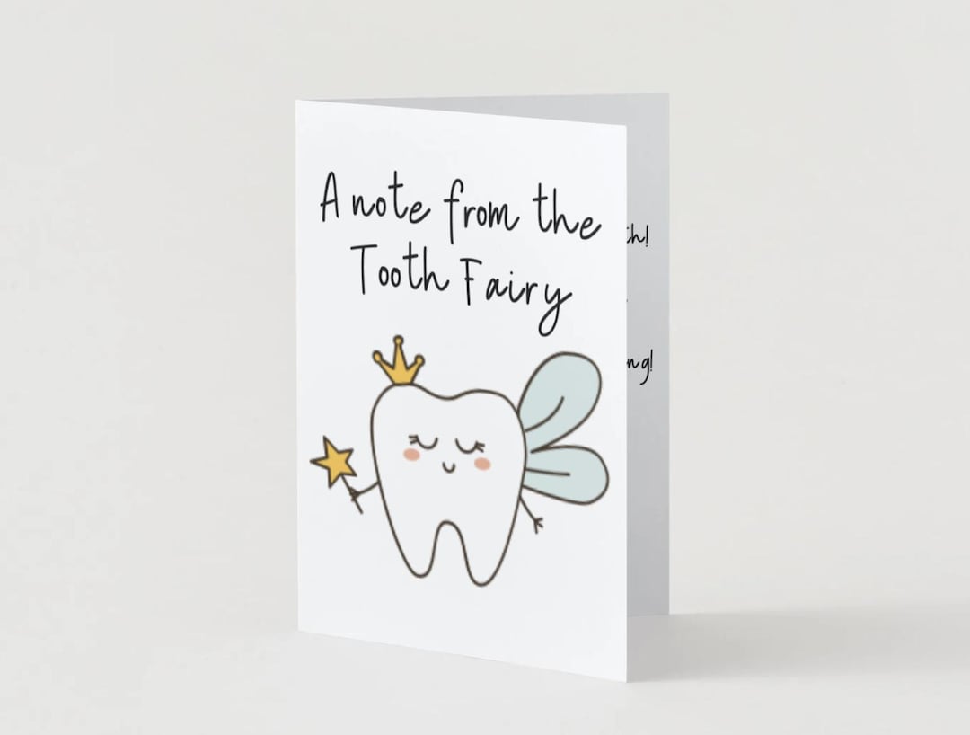 Tooth Fairy Card - Etsy