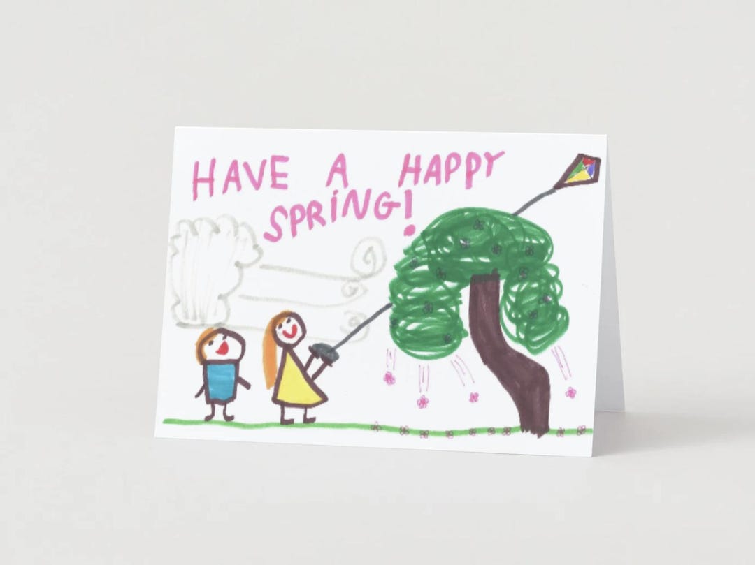 Have a Happy Spring - Greeting Card Blank Landscape Card - 7x10 - PDF ...