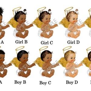 Angel Baptism Favor Labels Mi Bautizo Stickers Printable Tic - Etsy