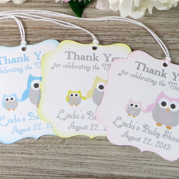 Owl Favor Tags - Etsy