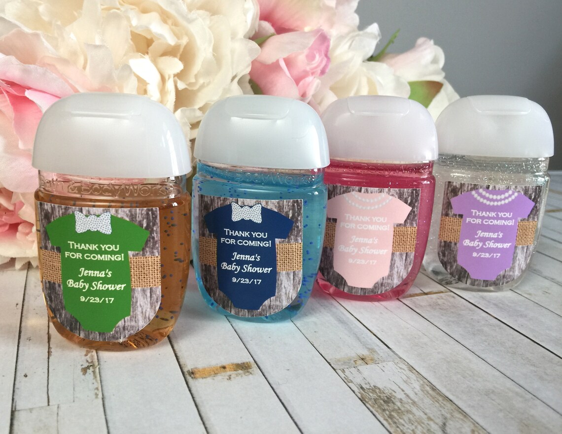 Rustic Baby Shower Favor Label Baby Shower Favor Sticker | Etsy