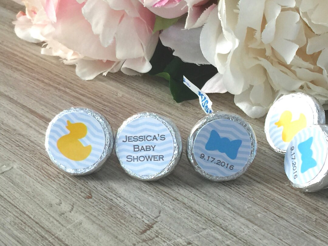 Rubber Duck Hershey Kiss Labels, Rubber Duck Baby Shower Favor Labels ...