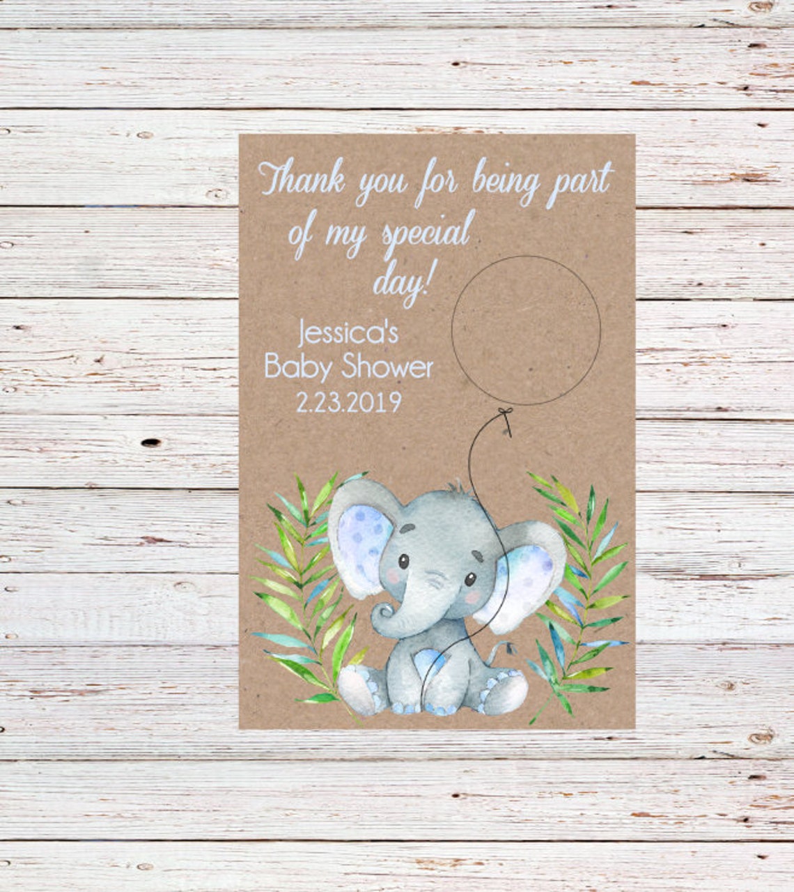 Printable Elephant Baby Shower Favor Tags EOS Baby Shower - Etsy