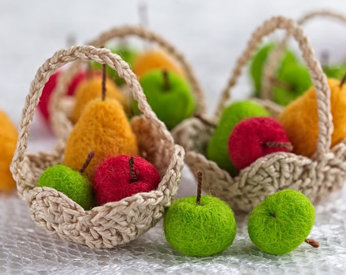 Add-on Accessory Miniature Fruit Basket or Loose Green or Red - Etsy