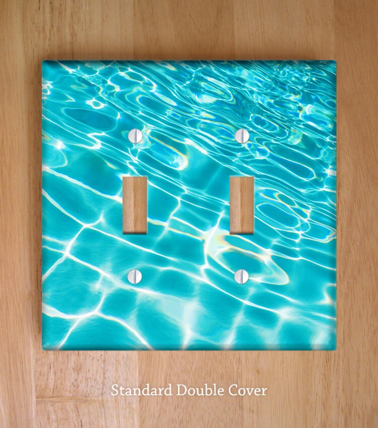 Pool Ripples Vinyl Light Switch Cover: Nautical Beach House Decor - Etsy