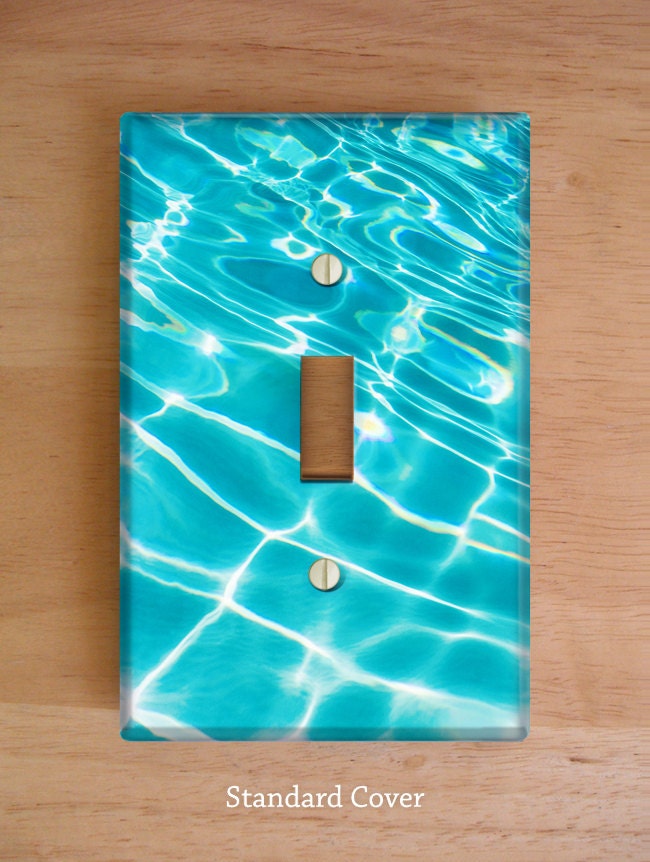Pool Ripples Vinyl Light Switch Cover: Nautical Beach House Decor - Etsy
