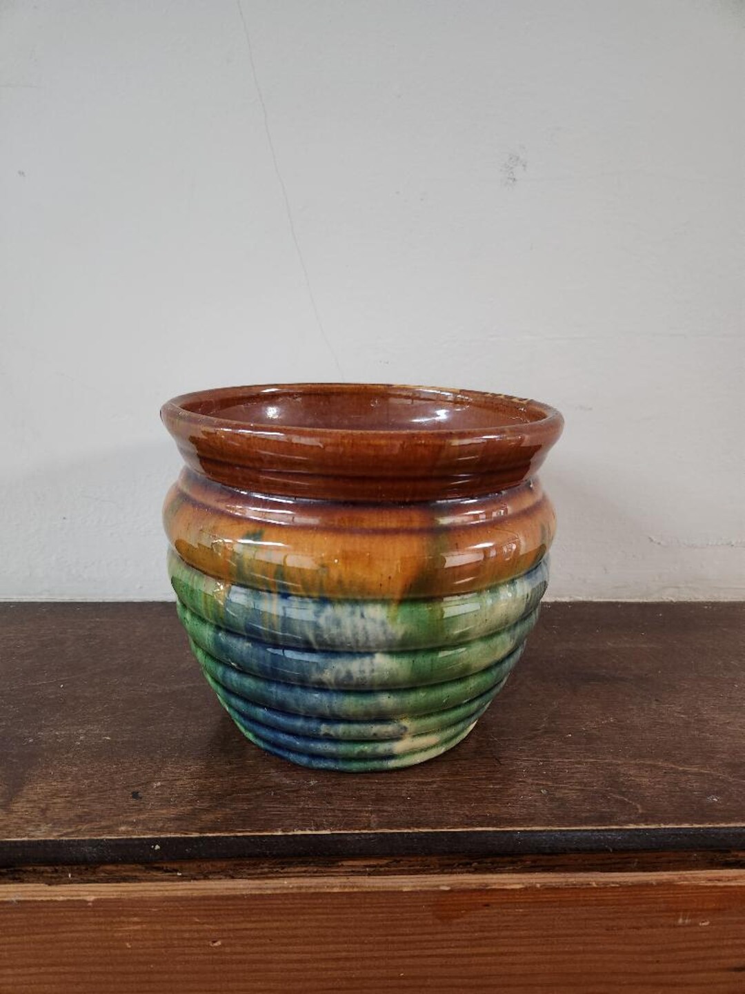 Antique Mccoy Beehive Majolica Pottery Planter - Etsy