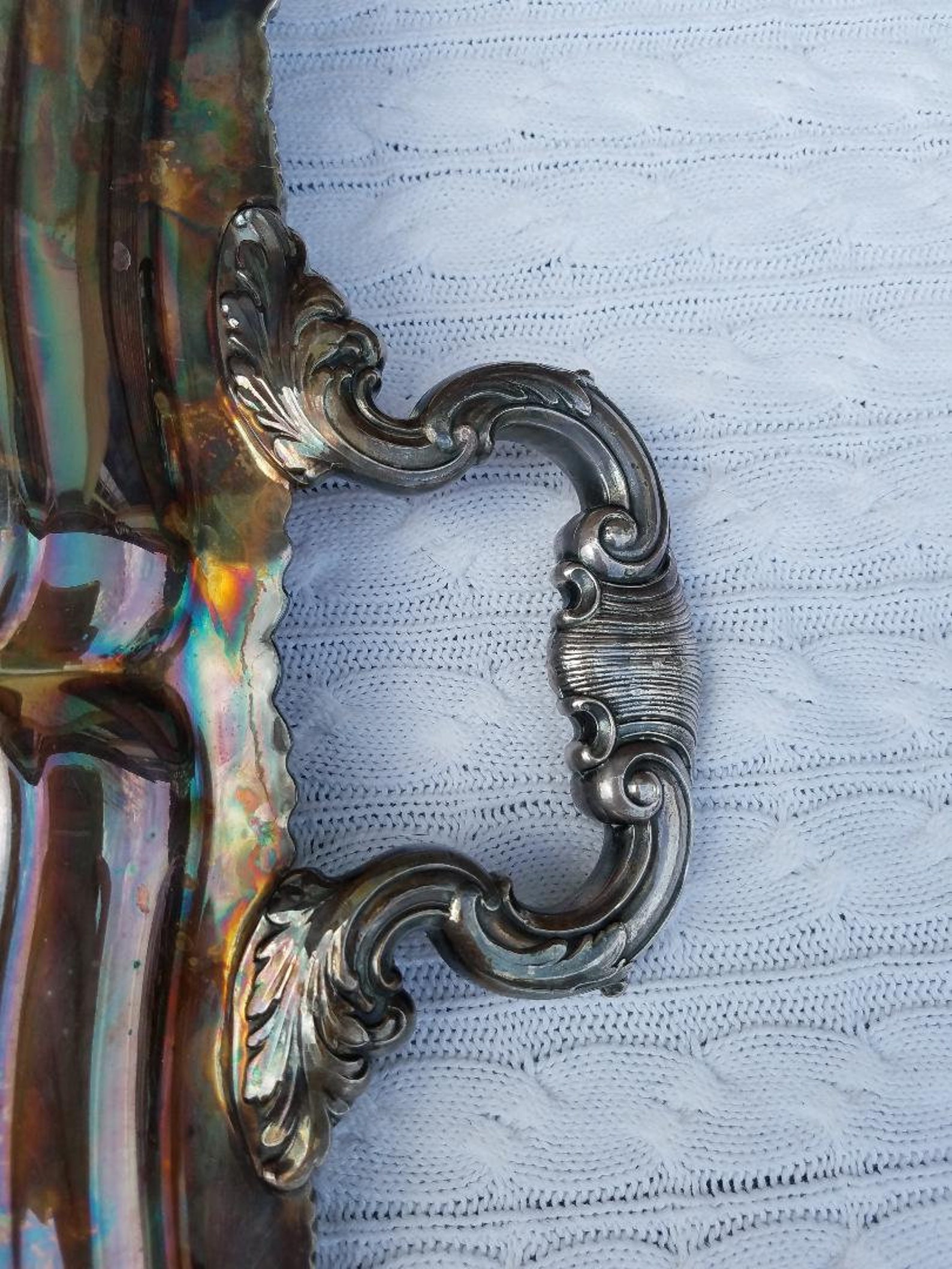 Antique Gorham Silver Plated Large Baroque Serving Tray - Etsy