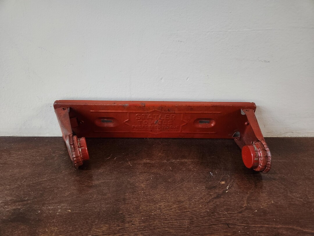 Red Metal Statler Paper Towel Holder - Etsy