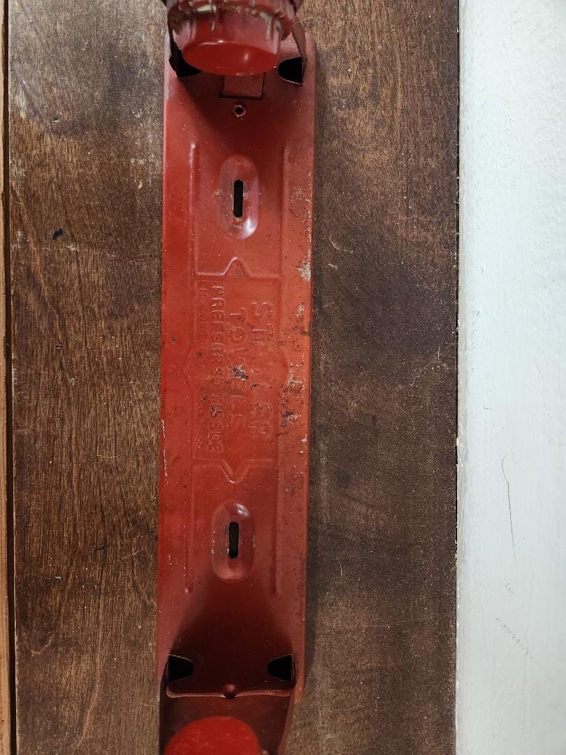 Red Metal Statler Paper Towel Holder - Etsy