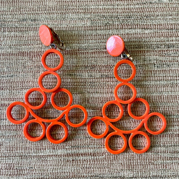 Vintage Mod Earrings - Etsy