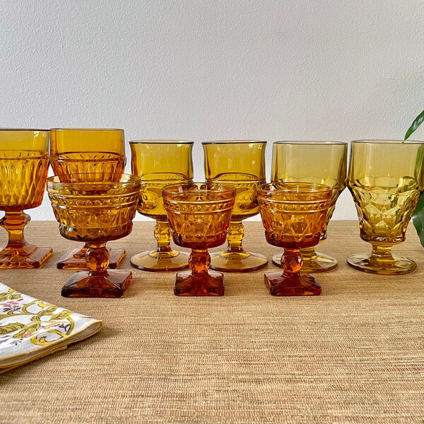 Amber Glassware - Etsy