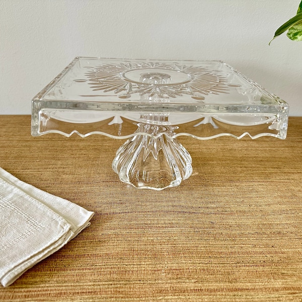 Footed Cake Plate - Etsy