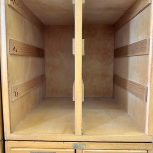 Four Vintage Brodart Wood Library Card Catalogs With Brass Handles 24 ...