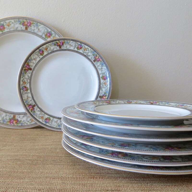 Floral China Plates - Etsy