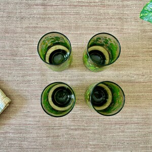 Vintage Libbey Meadow Green Floral Water Glasses - Set of 4 - Etsy