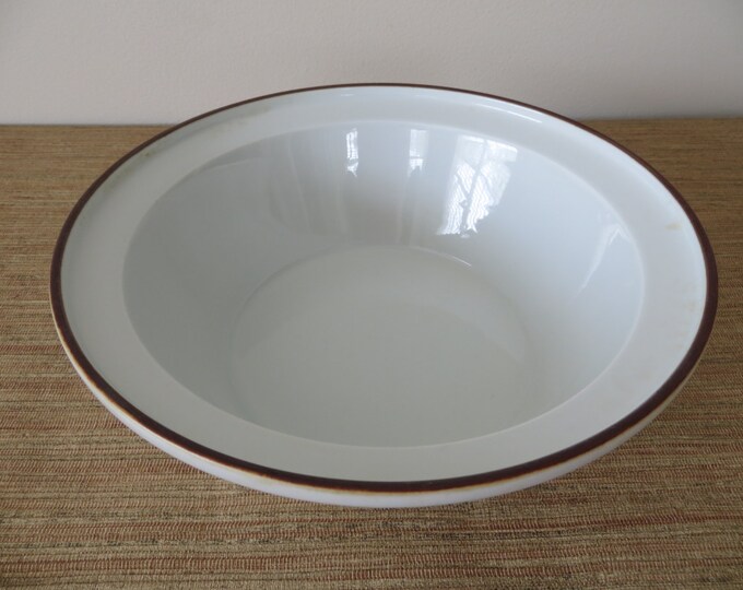 Dansk Brown Rimmed Large Bowl Vegetable Salad Pasta - Etsy