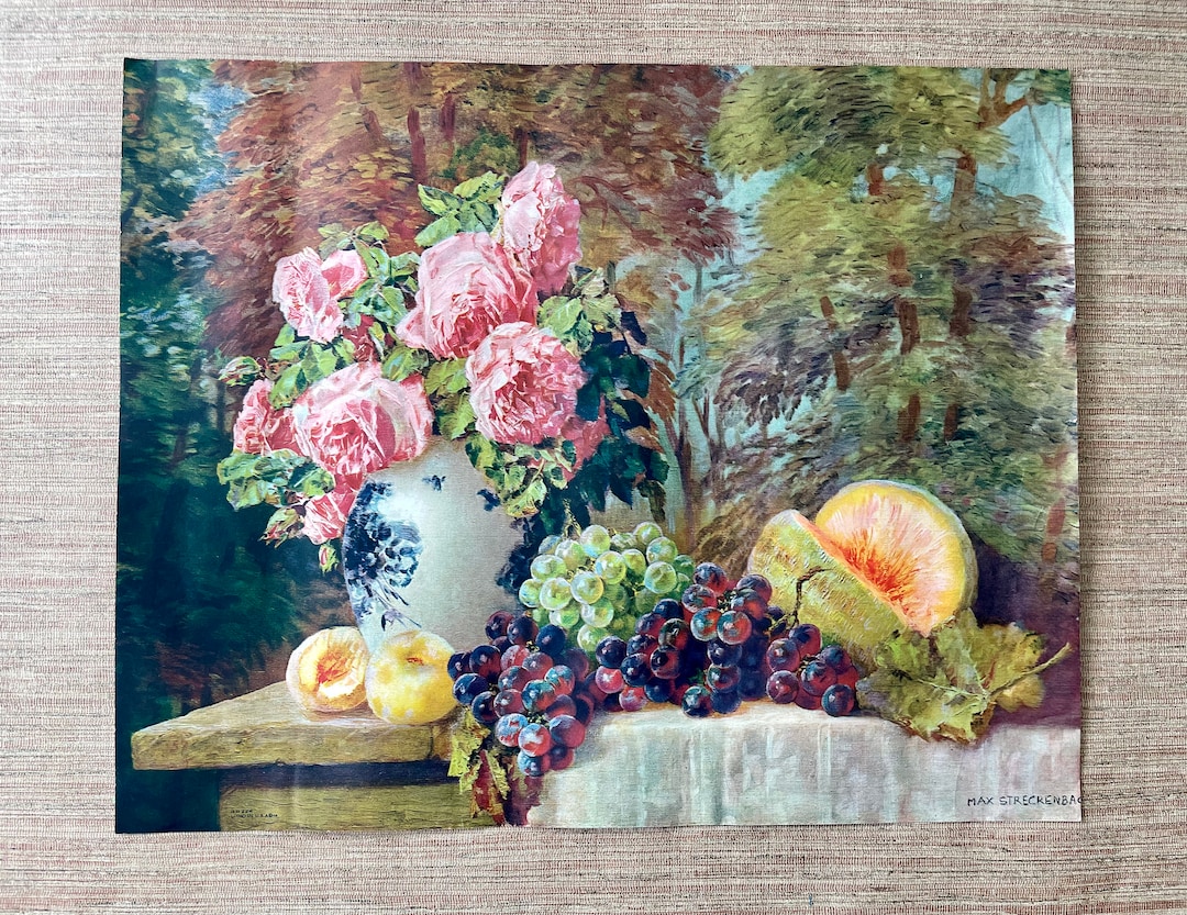 Vintage Original Max Streckenbach Lithograph Fragrant and Delicious ...