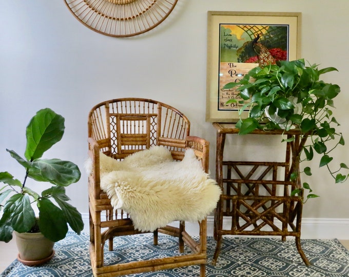 Vintage Brighton Pavilion Bamboo Chair Tortoise Shell Bamboo Rattan ...