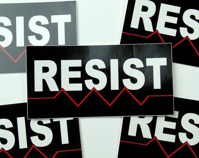 10 Stickers - RESIST - Window, Bumper, Computer, Laptop Decal - Etsy