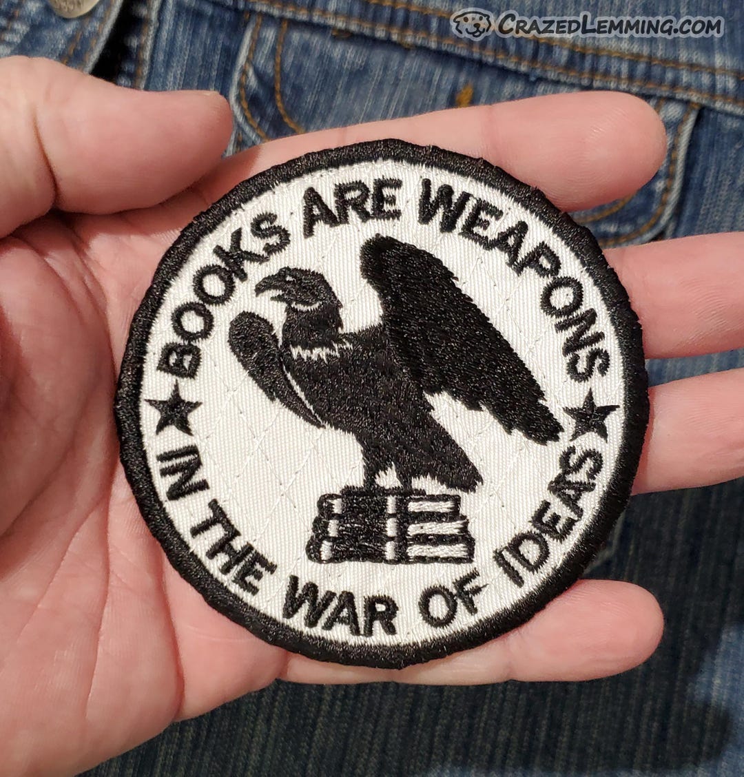 Books Are Weapons in the War of Ideas - Banned Books Patch - Iron On - Etsy