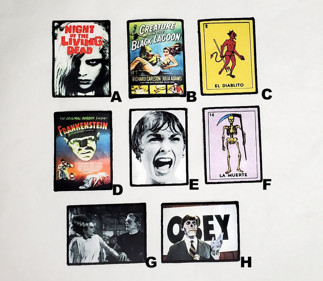 Printed Horror & Monster Patches - Iron on / Sew On - Etsy