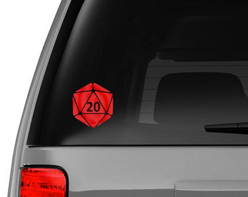 D20 Dice Vinyl Decal for Car Windows and Laptops Gamer Nerd - Etsy