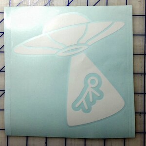 UFO Alien Abduction Stick Figure Vinyl Sticker Decal - Etsy Hong Kong