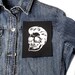 Rockabilly Greaser Skull - Screenprinted Canvas Sew-on Patch - Etsy