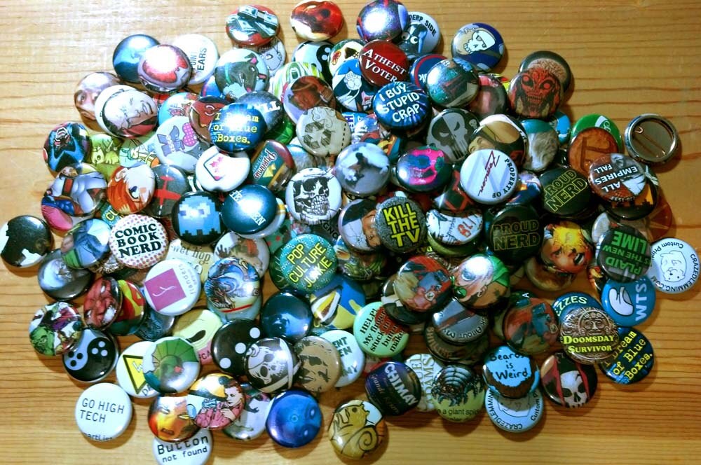 Pop Culture Button Grab Bags... 30 Pack or 100 Pack Random - Etsy