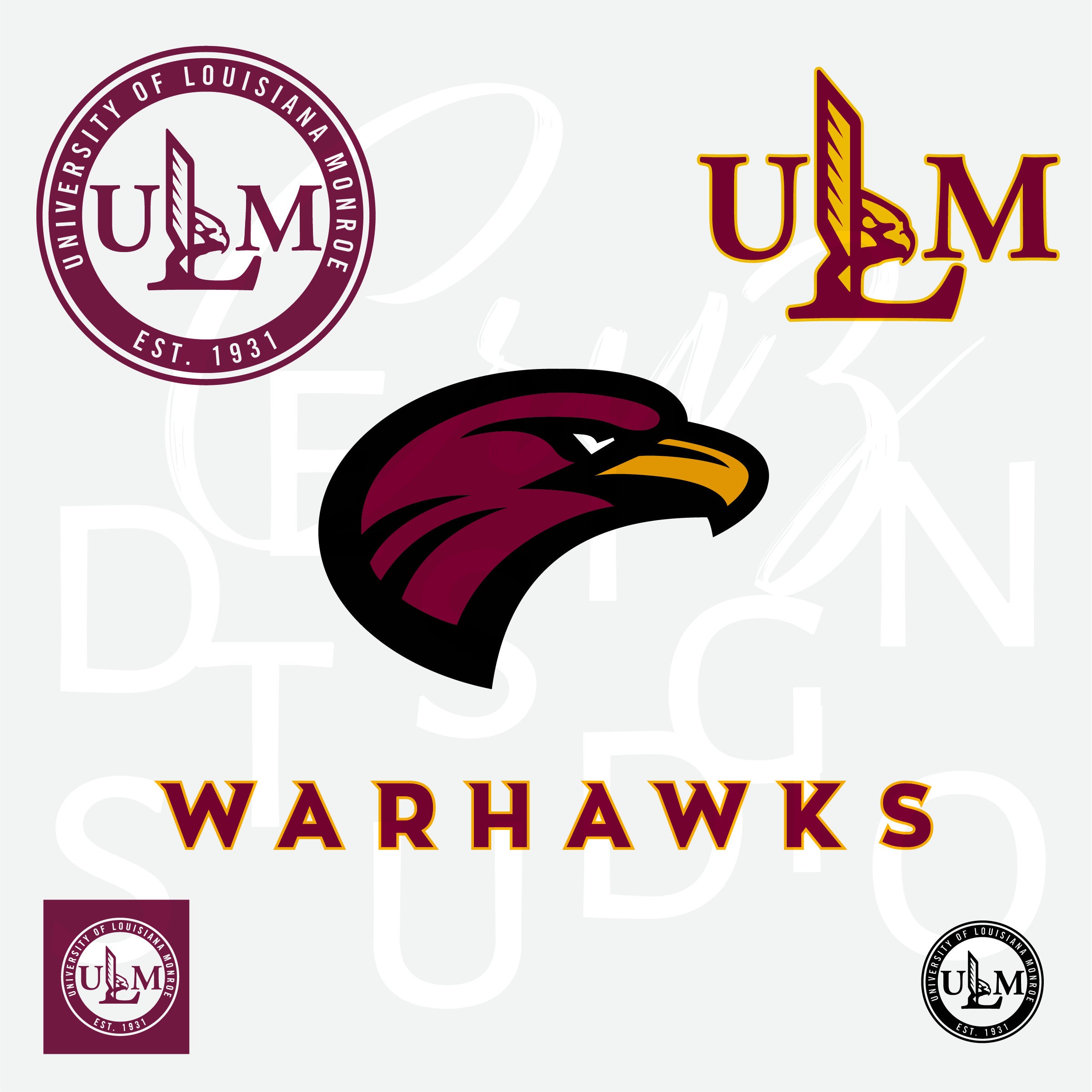 ULM Warhawks png eps dxf svg Cricut Silhouette Clipart | Etsy